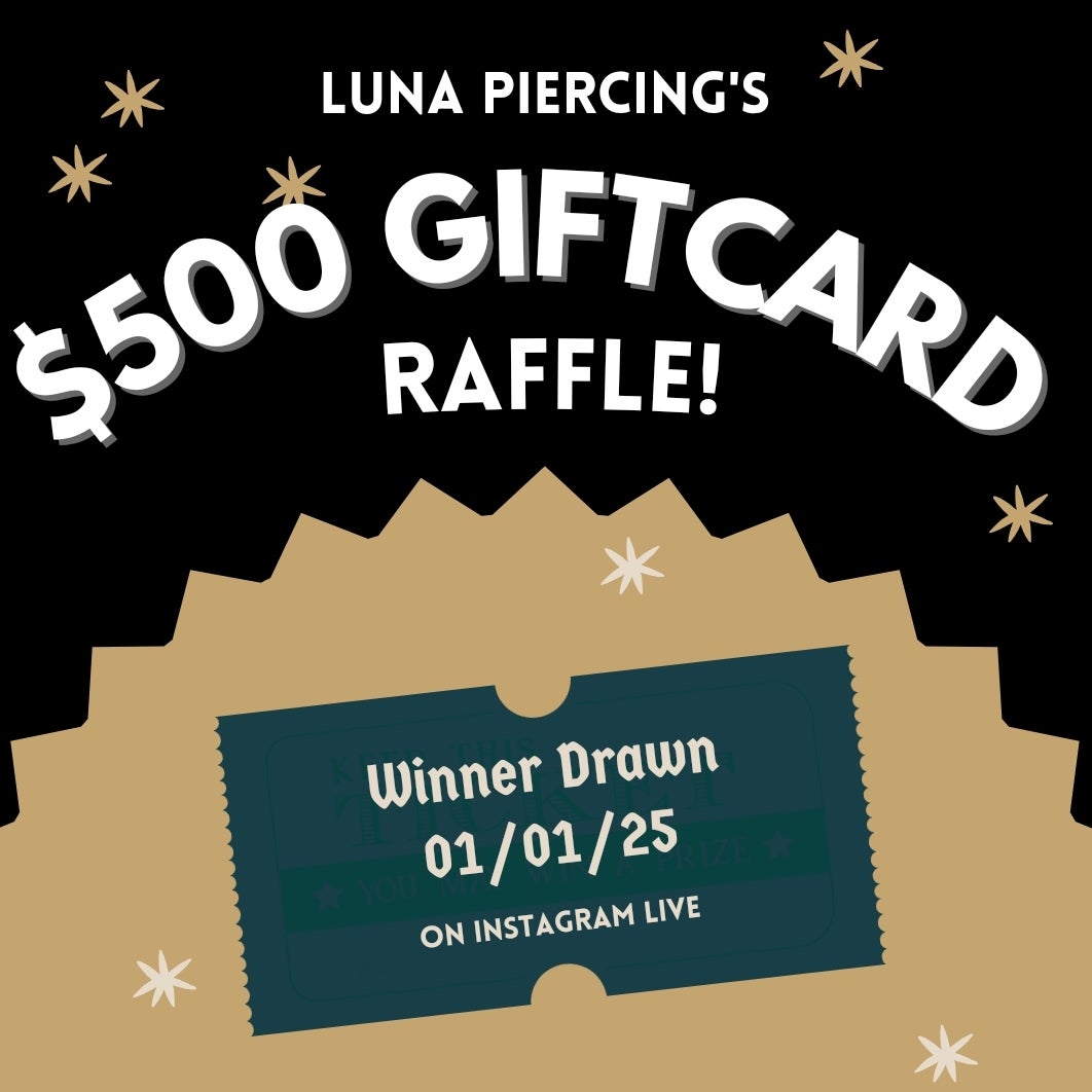 NYE Gift Card Raffle Ticket | Luna Piercing & Fine Jewelry
