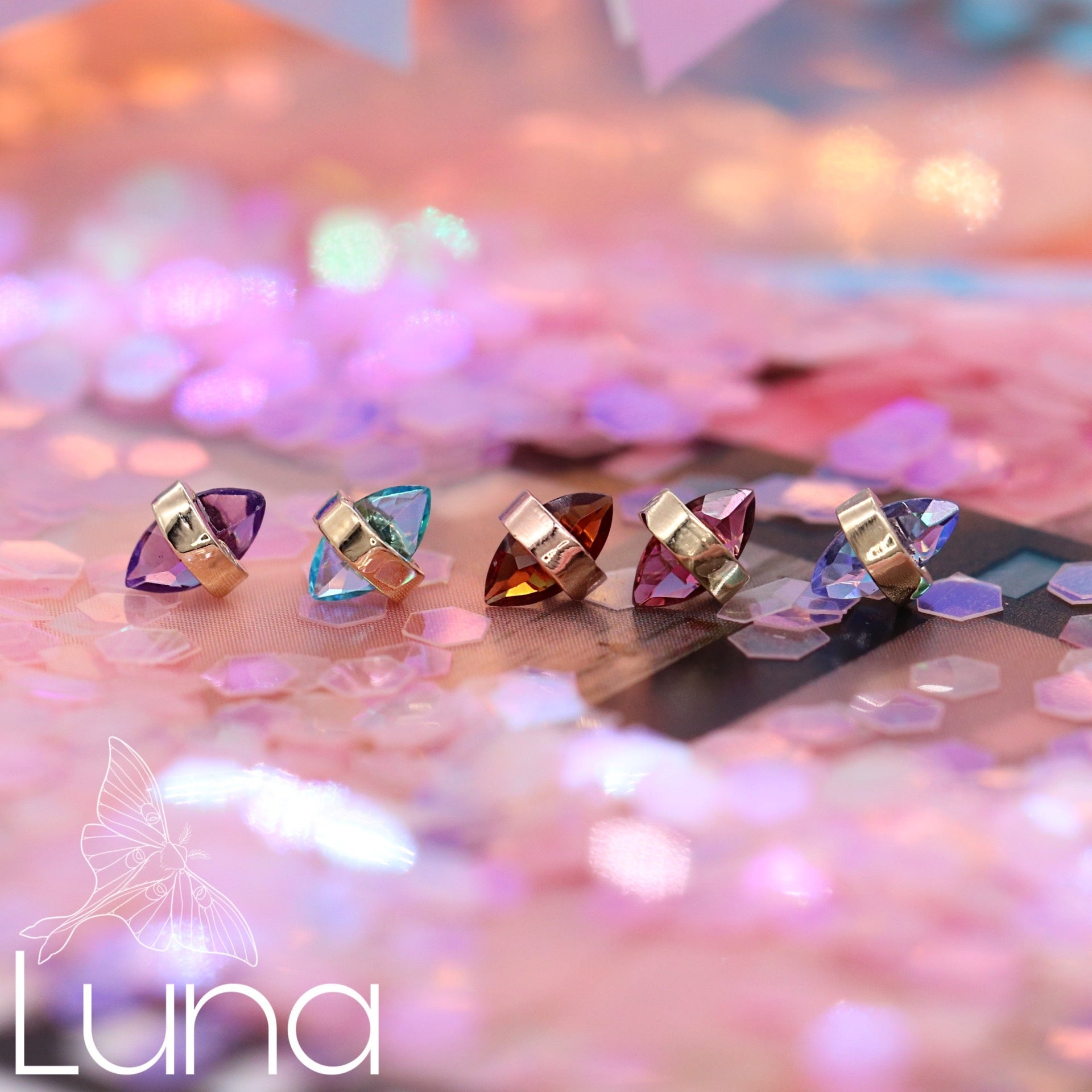 Crystalized Mini End Threadless / Pupil Hall | Luna Piercing and Fine ...