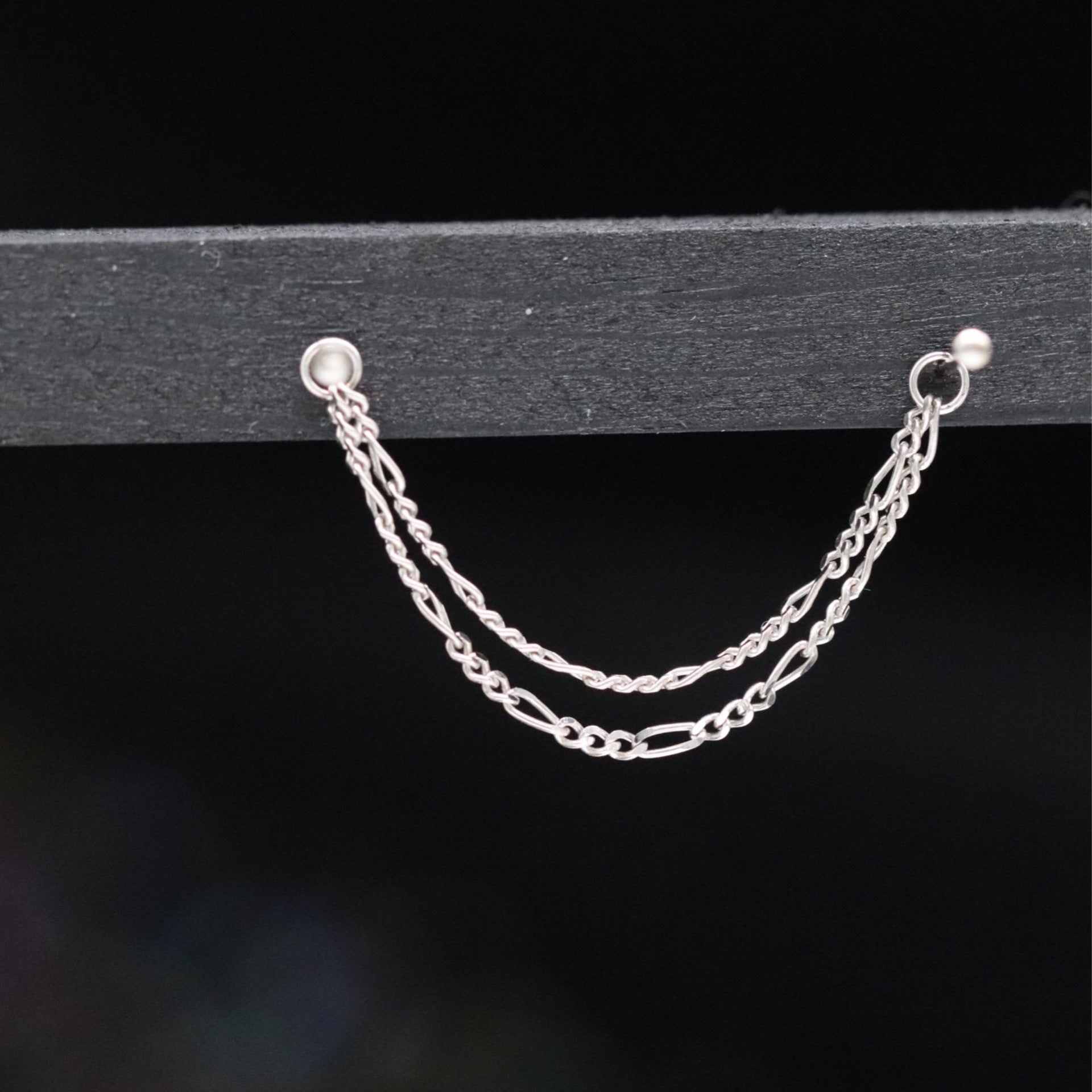 Figaro Double Chain / In House Design | Luna Piercing and Fine Jewelry